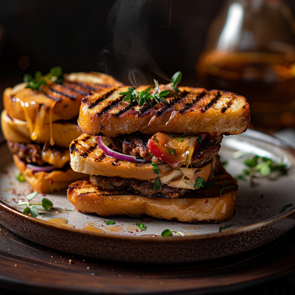 Rezept: Würzige Cheeseburger Toasts aus dem Air Fryer