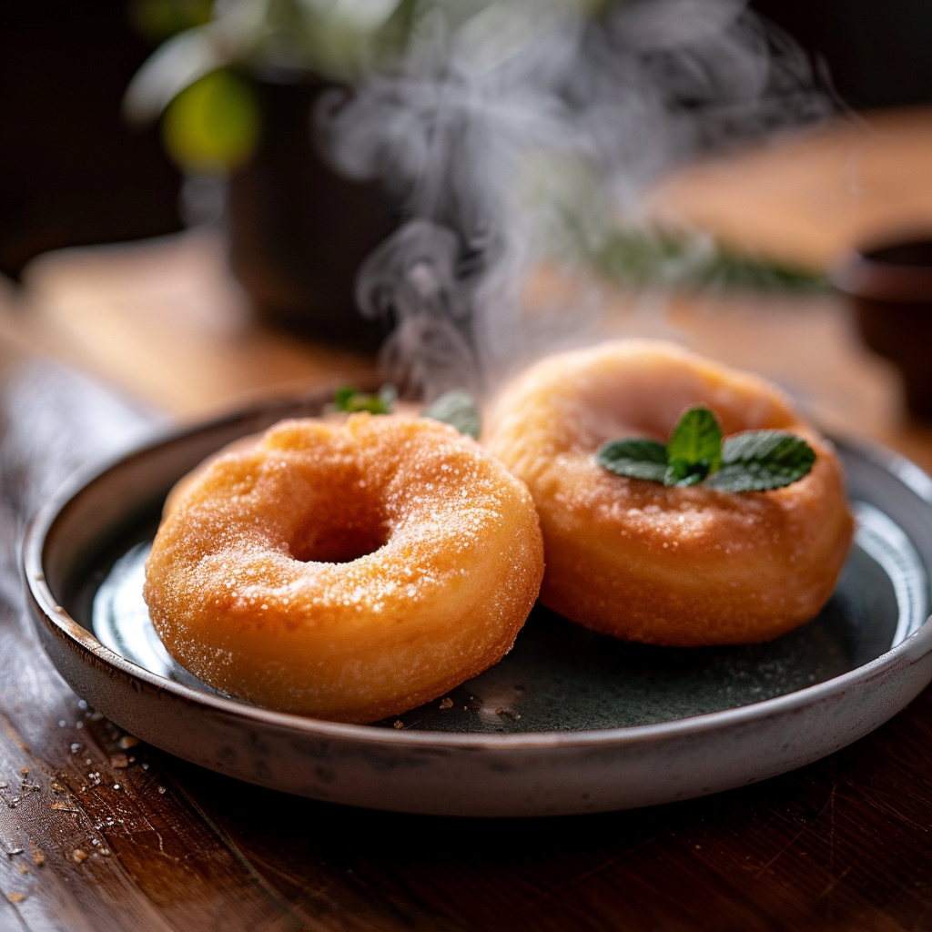 Rezept: Heißluftfritteusen Donuts mit Joghurt: Fettarm & Fluffig
